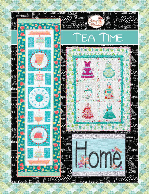 Tea Time Pattern - cherry blossoms